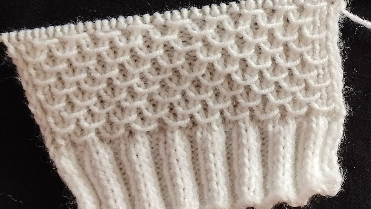 Single Colour Sweater Design/ दो सलाई की आसान बुनाई/Very Easy And ...