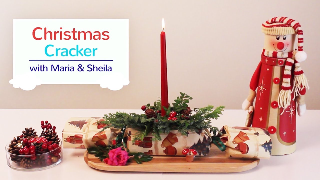 How to Make a Floral Christmas Cracker. #christmascraftideas - YouTube