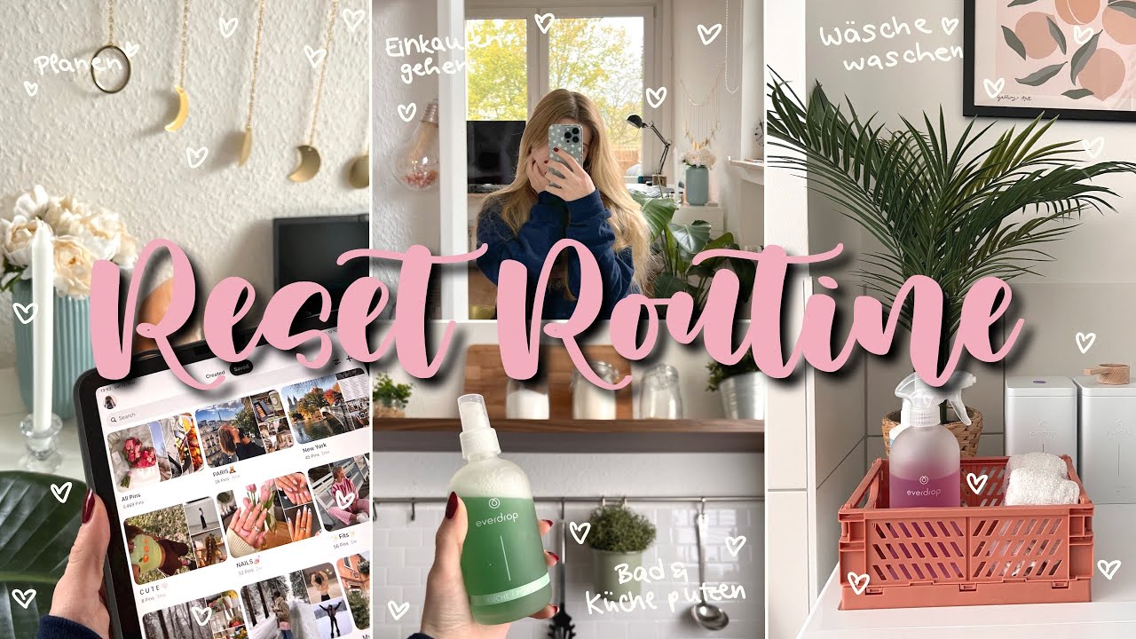 wöchentliche RESET ROUTINE | CLEAN UP WITH ME - YouTube