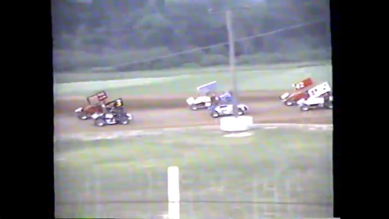 SPORTSMAN SPEEDWAY KNOX PA OUR JULY 8TH 1990 SPRINT A MAIN - YouTube