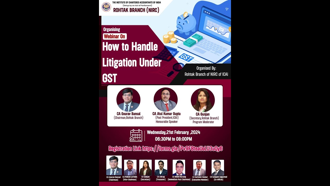 How to Handle GST Litigation Under GST by CA Atul Gupta - YouTube