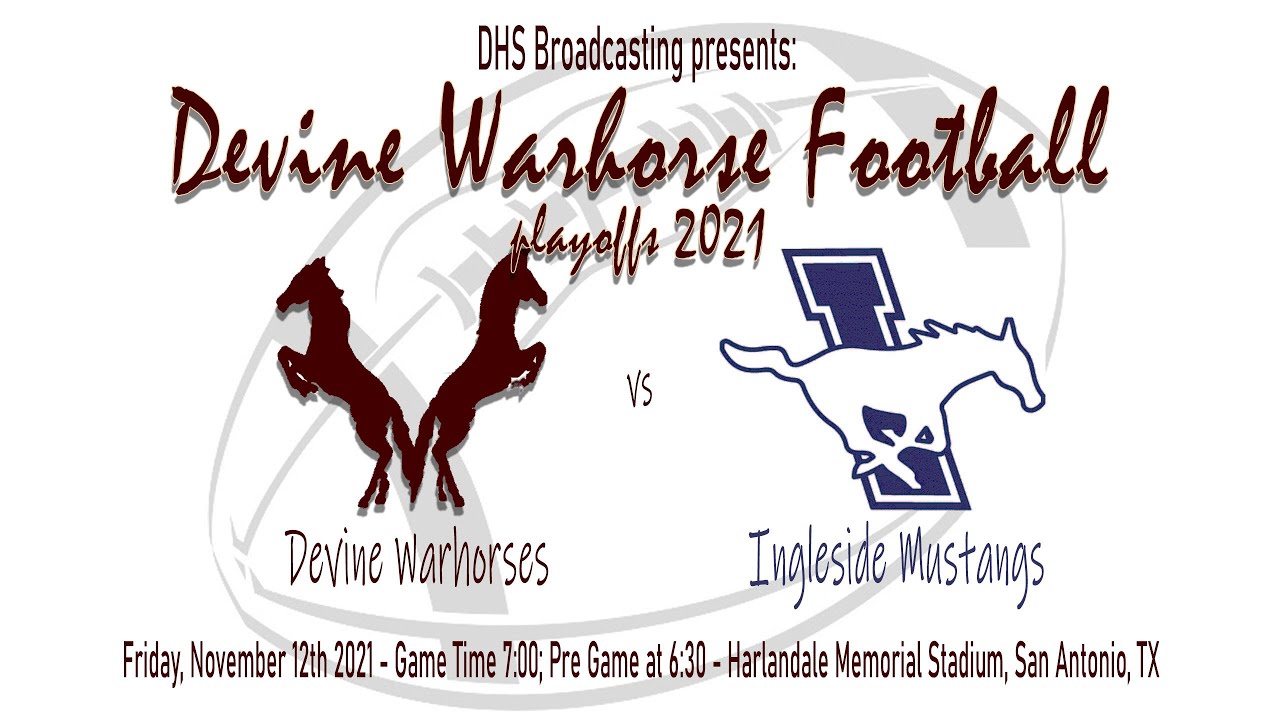 Warhorse Football Bi-District Playoff vs the Ingleside Mustangs - YouTube