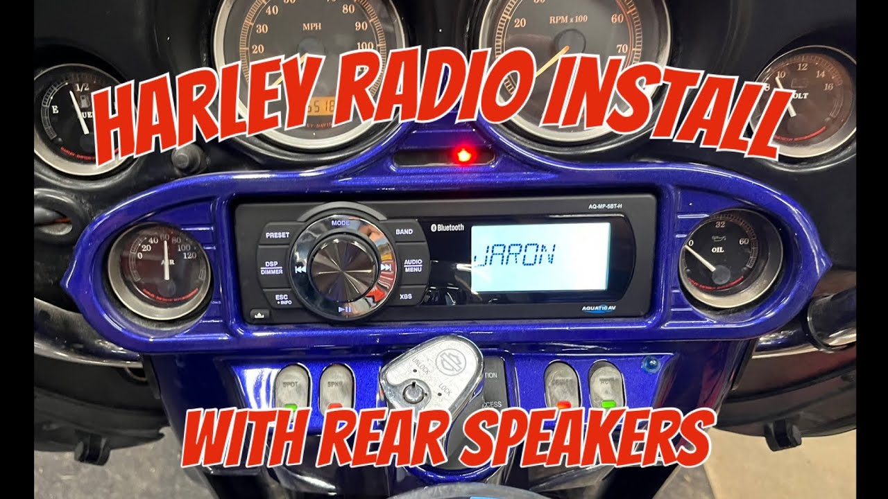 Harley Davidson radio replacement and aquatic av review - YouTube