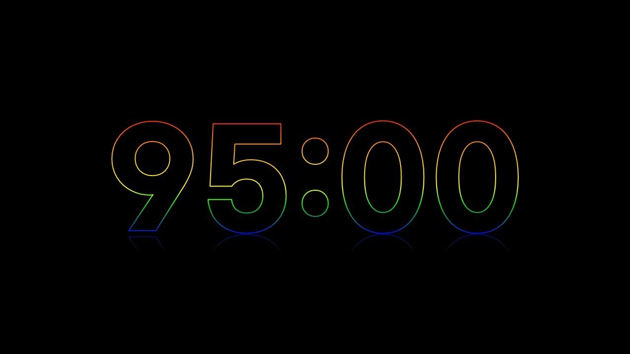 95 Minute Timer - Color & Line - YouTube