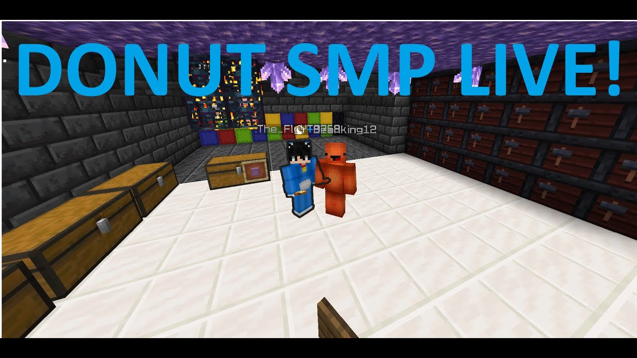 🔴Live Playing Donut Smp Raiting bases!!! Buying skellys for 600k and ...
