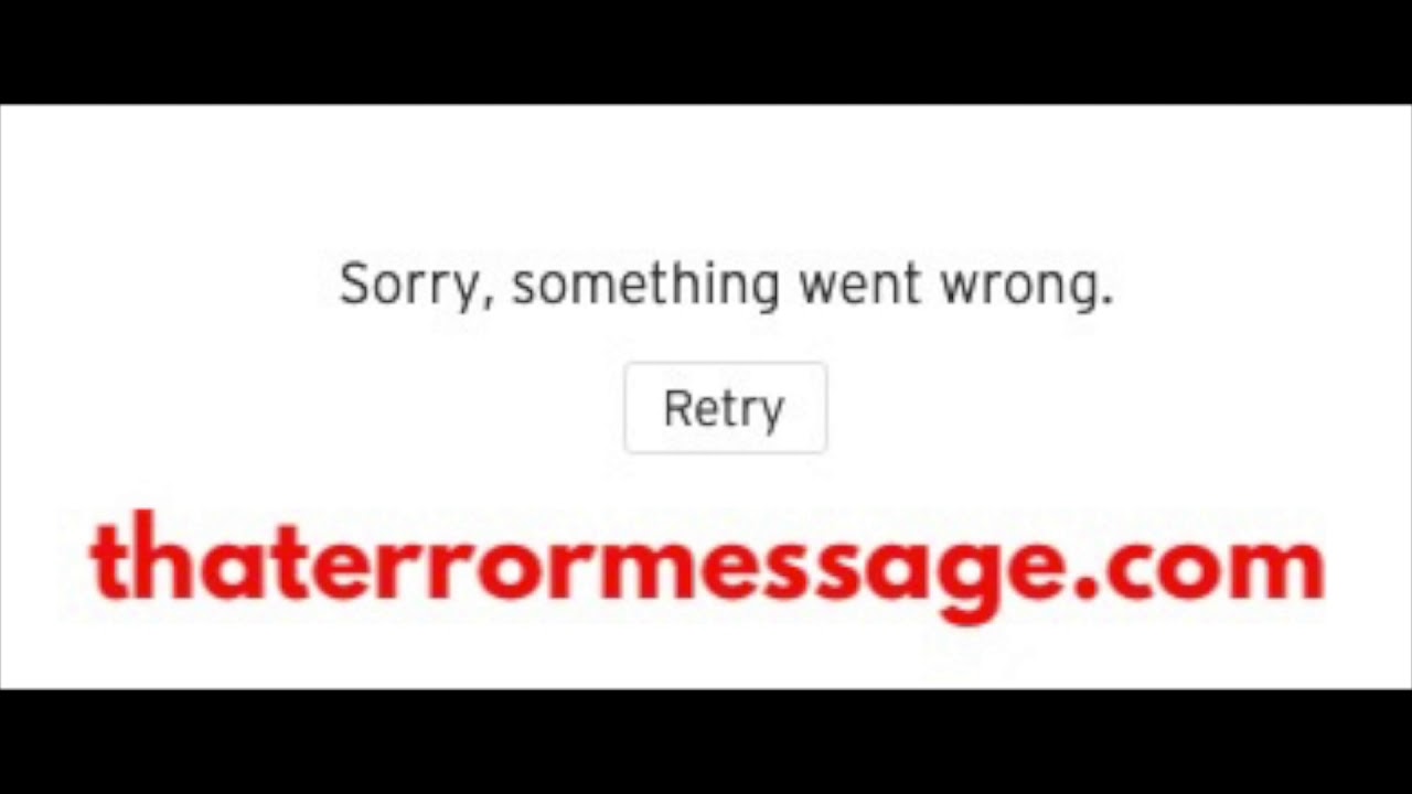 Sorry, something went wrong (SoundCloud) - YouTube