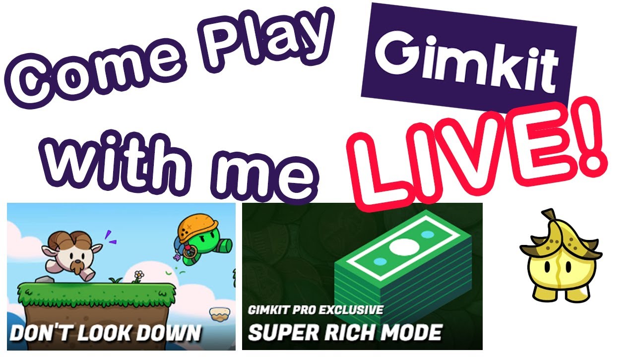 Come play Gimkit with me and try to be the best! - YouTube