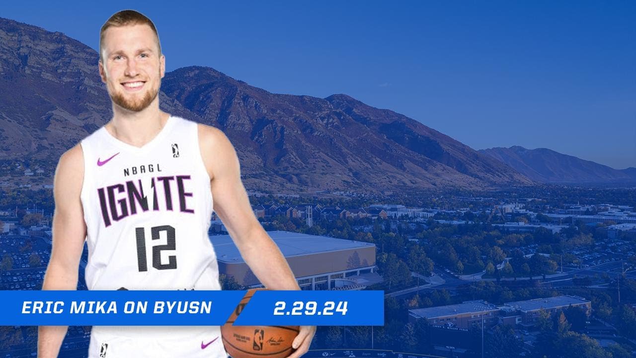 Eric Mika talks BYU Men's Basketball Tournament Seeding on BYUSN - YouTube