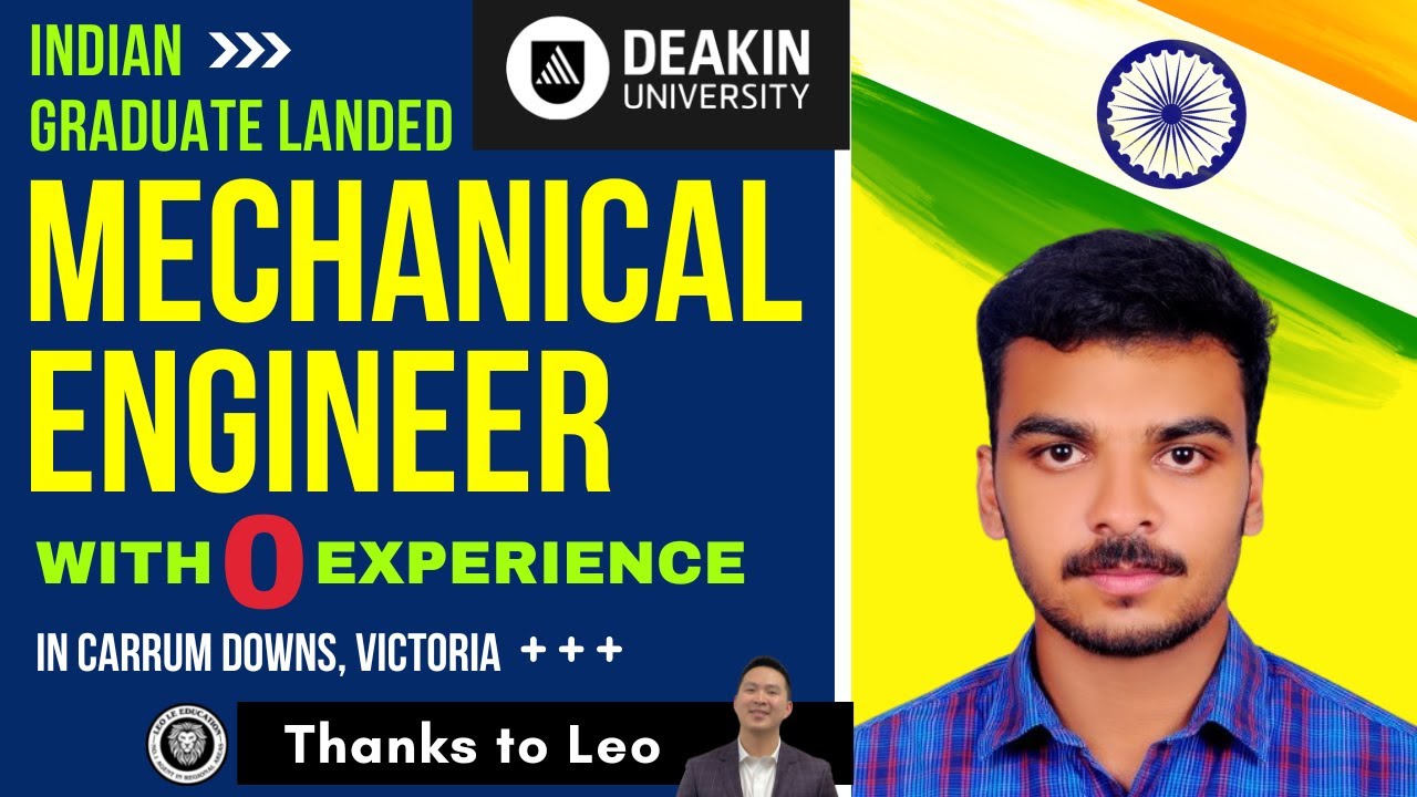 INDIAN STUDENT FROM DEAKIN UNIVERSITY WITHOUT ANY LOCAL EXPERIENCE LANDED 1 MECHANICAL ENGINEER ...
