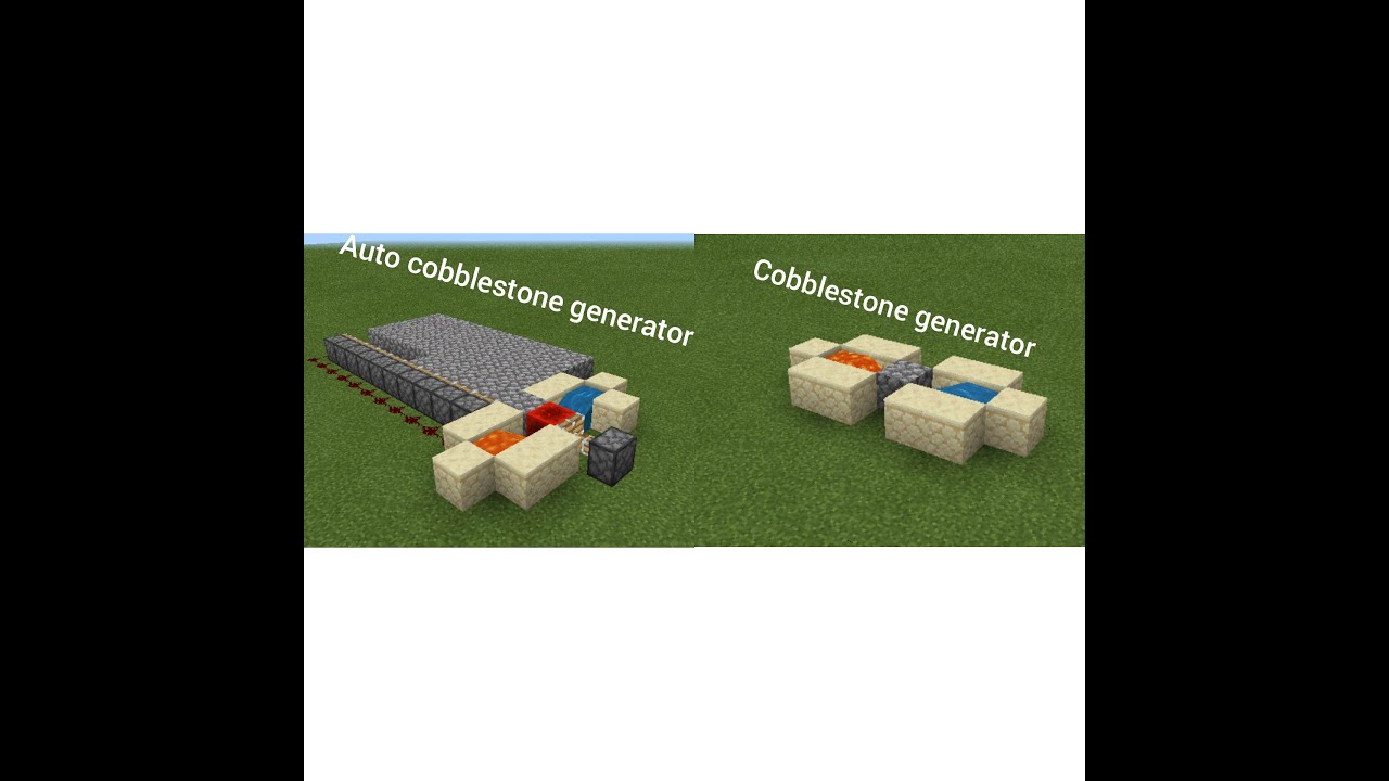 Simple!.how to make auto cobblestone generator - YouTube