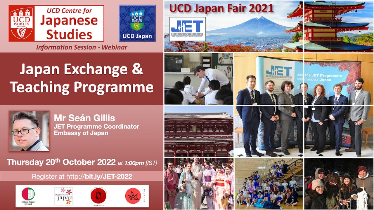 UCD Japan: Japan Exchange & Teaching Programme - 20th October 2022 ...