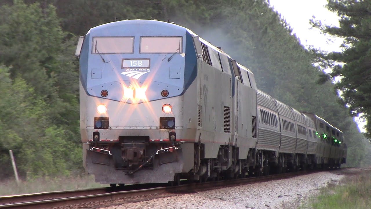 Amtrak P098-01 at Newell Road near Winokur, GA 4/1/23 - YouTube