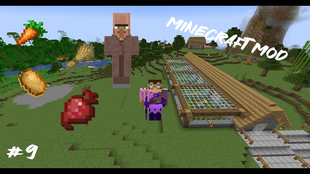minecraft mod : mes champs automatiques - YouTube