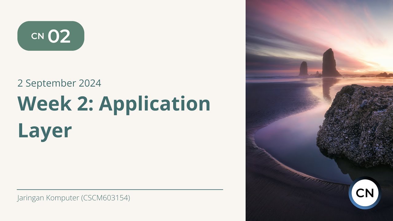 Jarkom 02 September 2024 - Week 2: Application Layer - YouTube