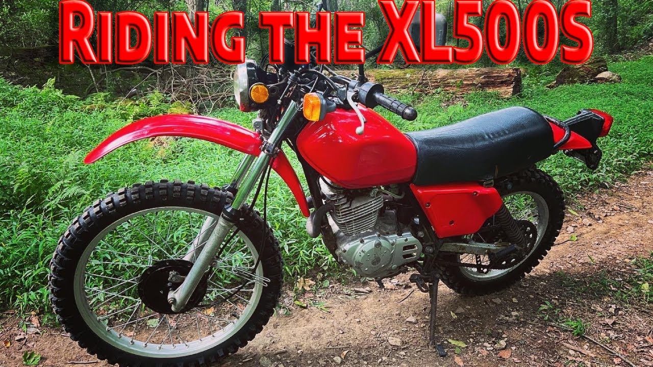 Another woods ride with the 1981 XL500S since getting it running. - YouTube