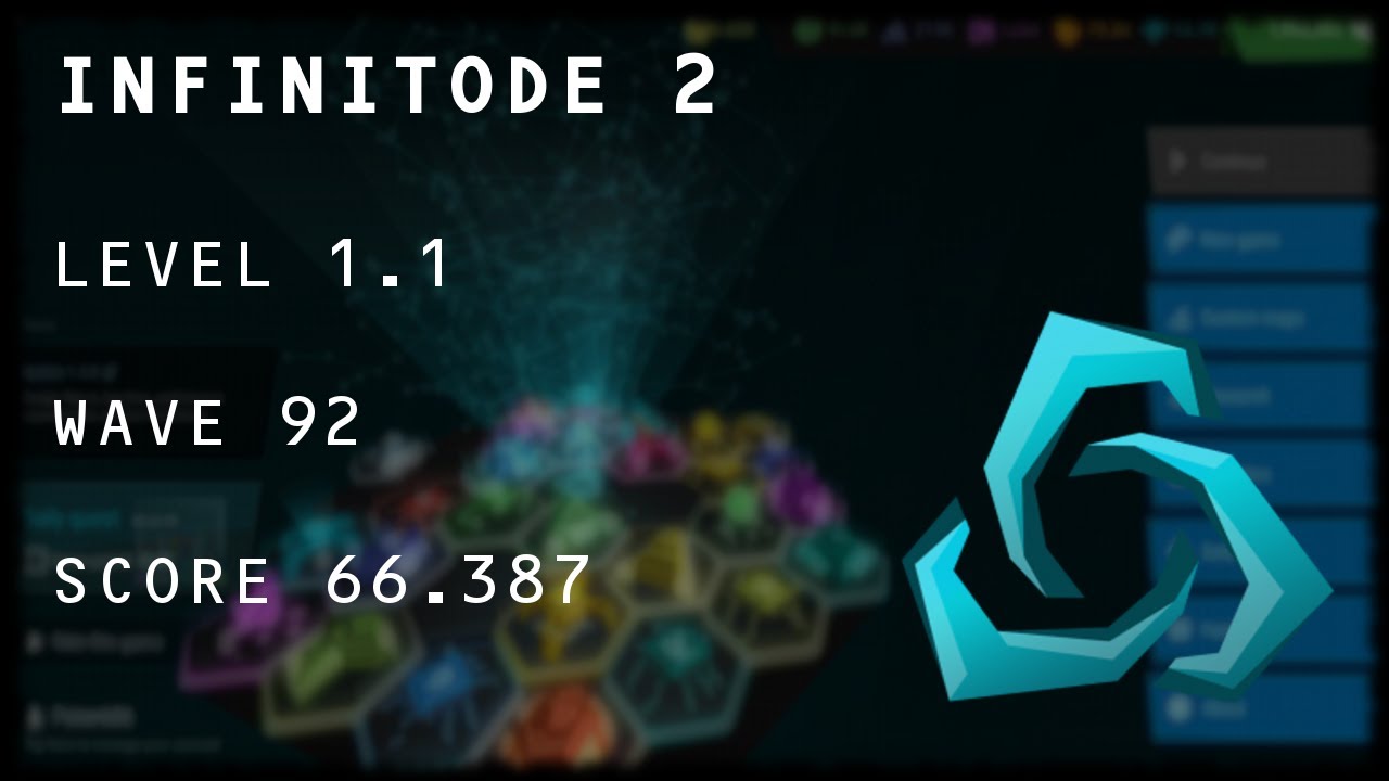 Infinitode 2 - Level 1.1 Wave 92 [66.387 Score] - YouTube