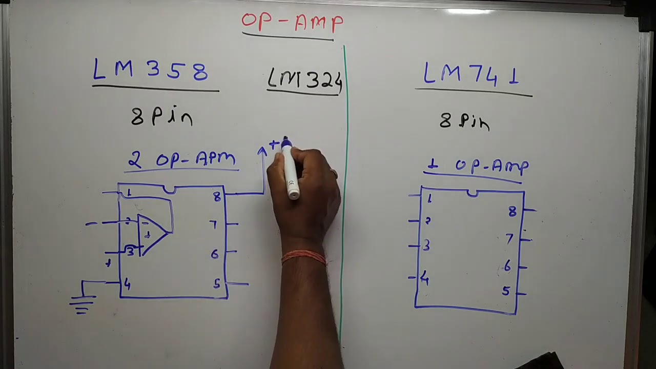 LM358 IC / LM741 IC WORKING - YouTube