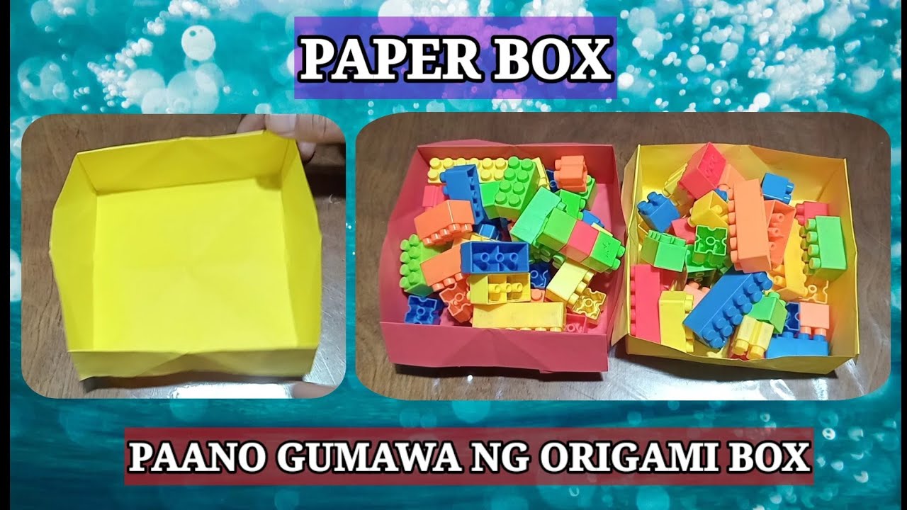 PAANO GUMAWA NG KAHON NA PAPEL | HOW TO MAKE A PAPER BOX - YouTube