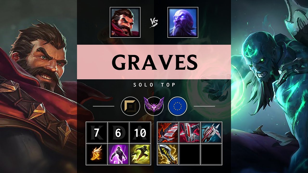 Graves Top vs Ryze - EUW Master Patch 25.13 - YouTube