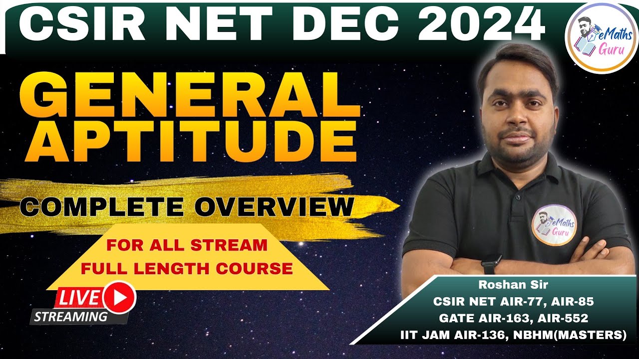 CSIR NET DEC 2024 | COMPLETE OVERVIEW | PREPARATION STRATEGY - YouTube