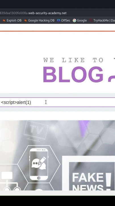 Web Security Academy Cross-site Scripting Lab-1 - YouTube