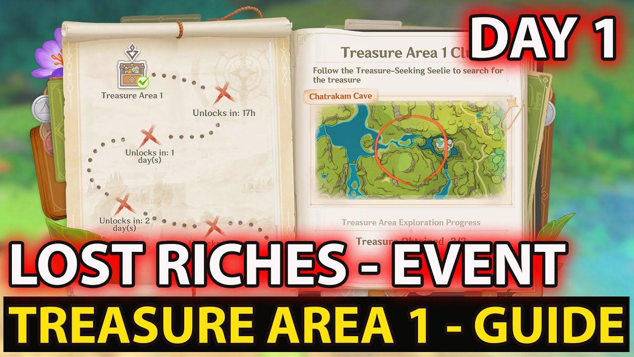 How To Complete - Treasure Area 1 Guide - Lost Riches Event Day 1 ...