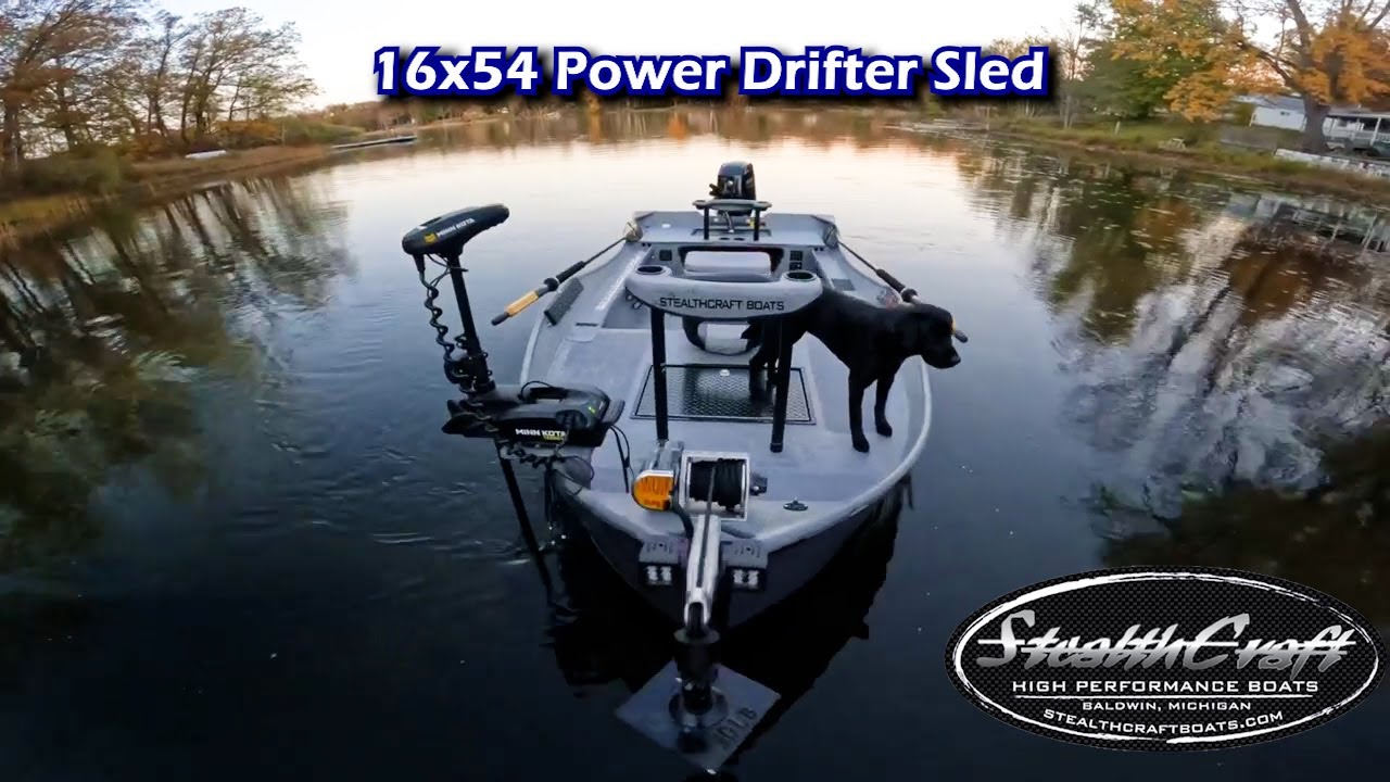 StealthCraft 16x54 Power Drifter Sled - Performance - YouTube