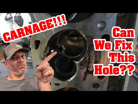 Carnage!!! Can We Fix These Really Damaged Cylinder Heads?? - YouTube
