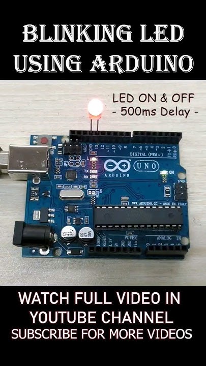 Blinking Led Bulb Using Arduino Uno Simplest Arduino Project For Beginners Arduinoproject 4241