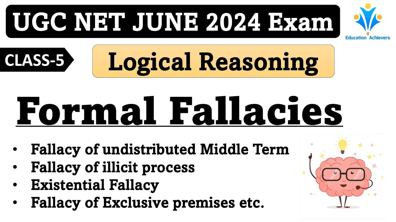 UGC NET PAPER-1 l All Types of Formal Fallacies in One Class ll ...