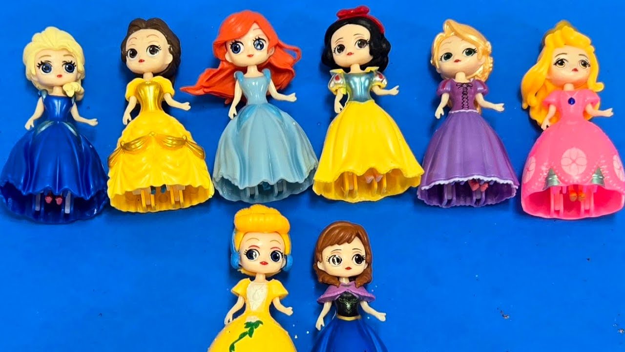 ASMR Unboxing Mattel Disney Princess Spin & Reveal Surprise Dolls ...