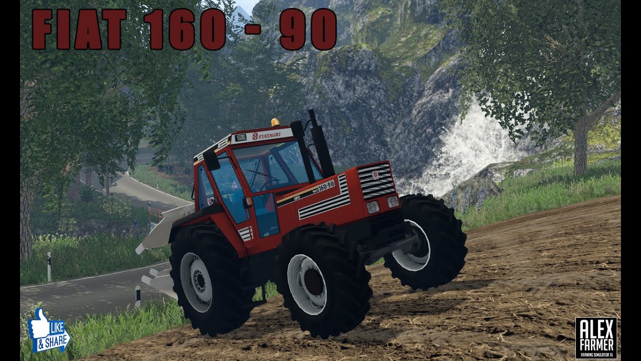 FiatAgri 160-90 Farming Simulator 15 test mod AlexFarmer - YouTube