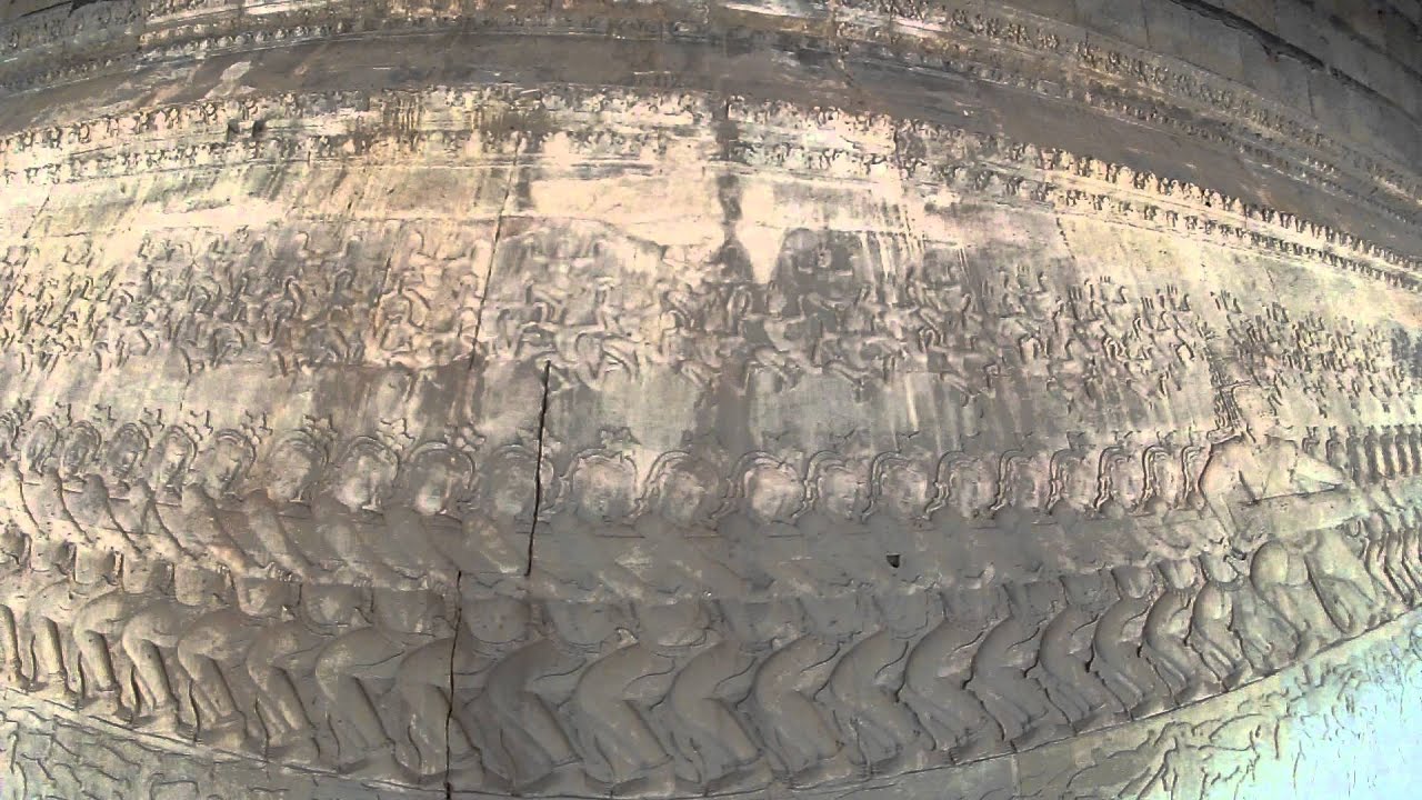 Churning of the Ocean of Milk - Angkor Wat - YouTube