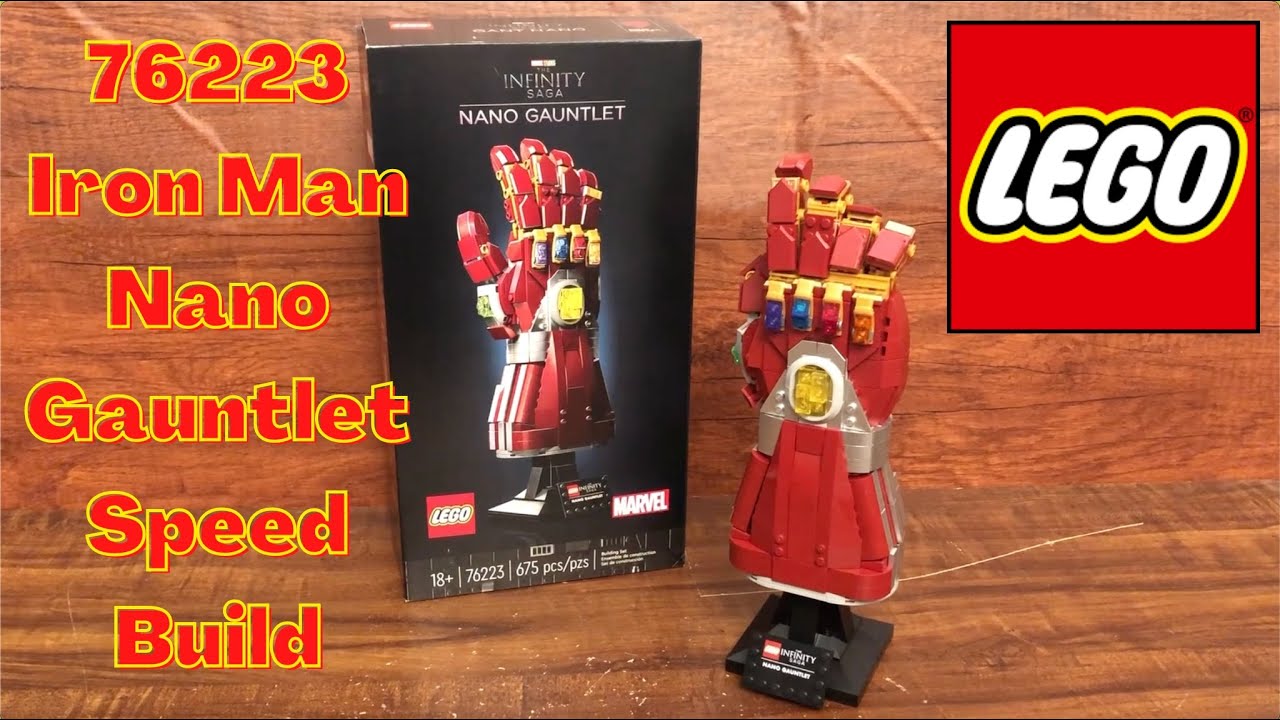 LEGO Marvel Studios Infinity Saga 76223 Iron Man Nano Gauntlet Time ...