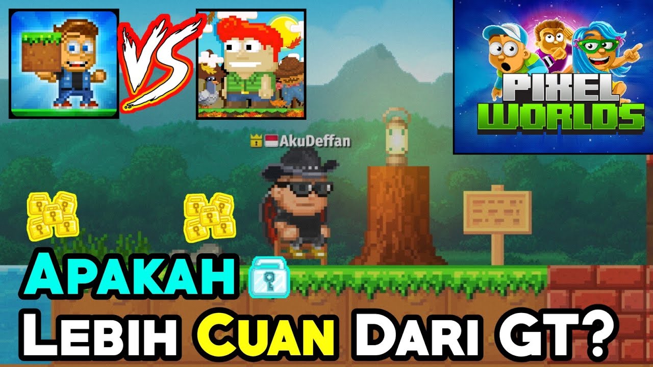 AKU BERMAIN GAME SAINGAN BERAT GROWTOPIA?!! 🤔 | PIXEL WORLD - YouTube