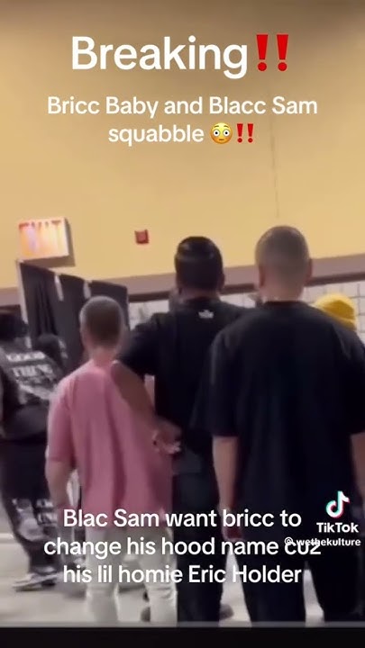 Bricc baby vs blacc sam at nipsey hussle event #california #nipseyhussle #fight #event # ...