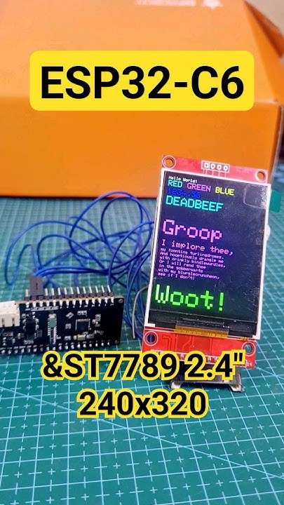 ESP32-C6 & ST7789 2.4" 240x320 pixel #esp32 #esp32project #shortvideo #diy - YouTube