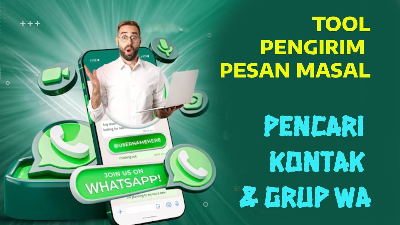 TOOLS Pengirim Pesan WA Masal dan Pencari Grup dan Kontak WA - YouTube