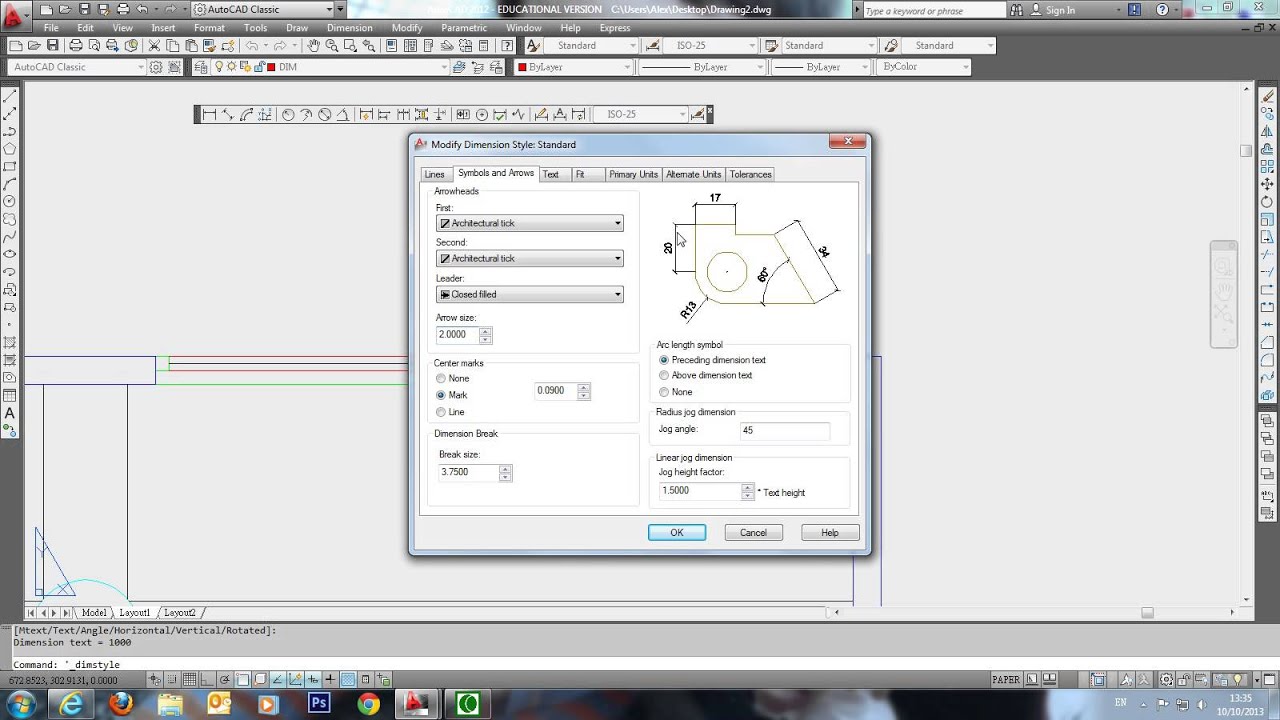 AutoCAD - Dimension Style - YouTube