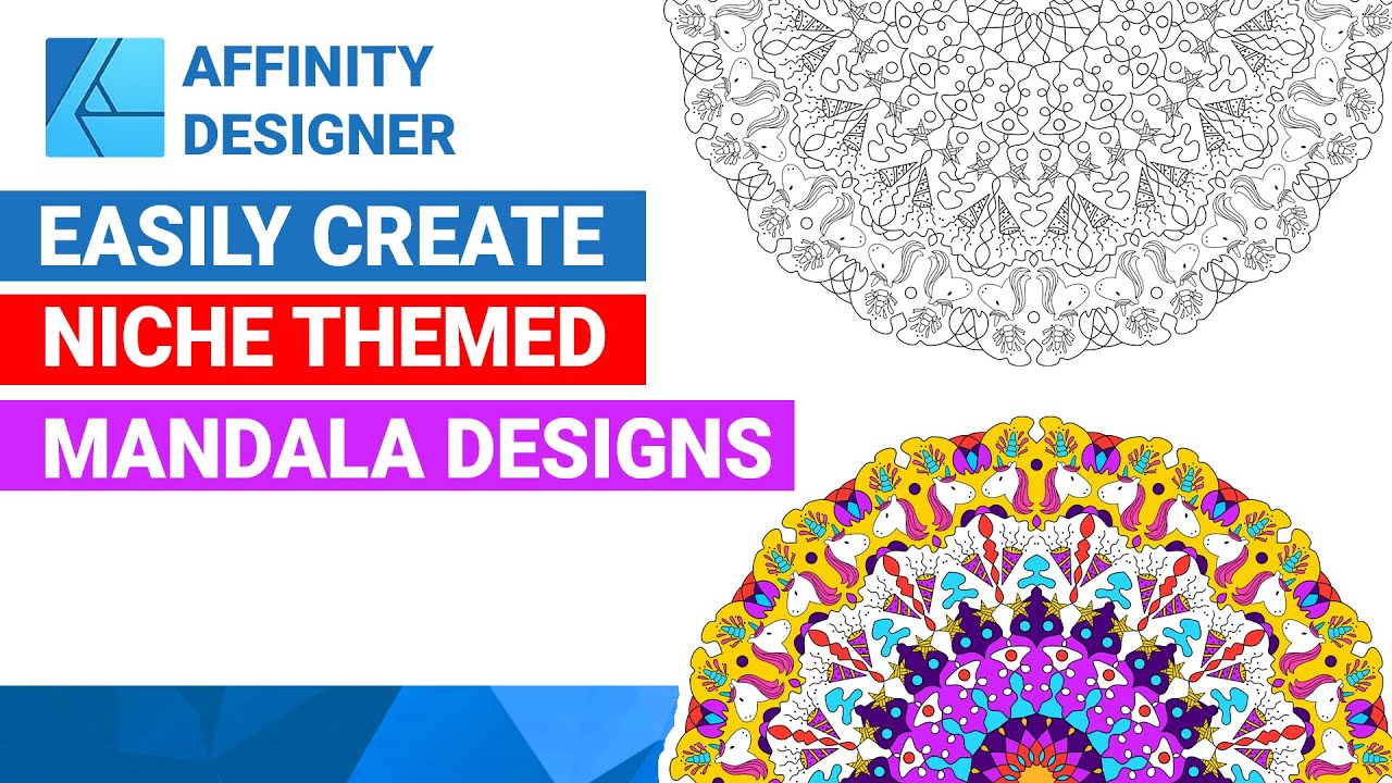 Affinity Designer | How to Create Niche Based Mandala Art? - YouTube