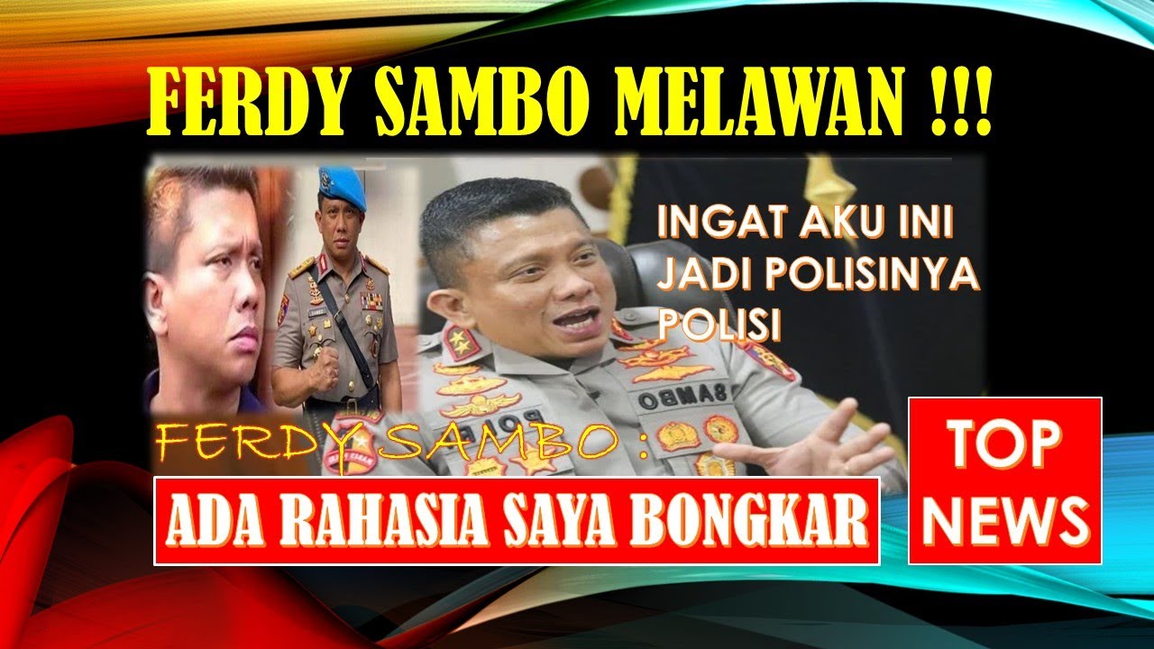 🔴FERDY SAMBO, MELAWAN !!! MESKIPUN DIPECAT TETAP MELAKUKAN PERLAWANAN ...