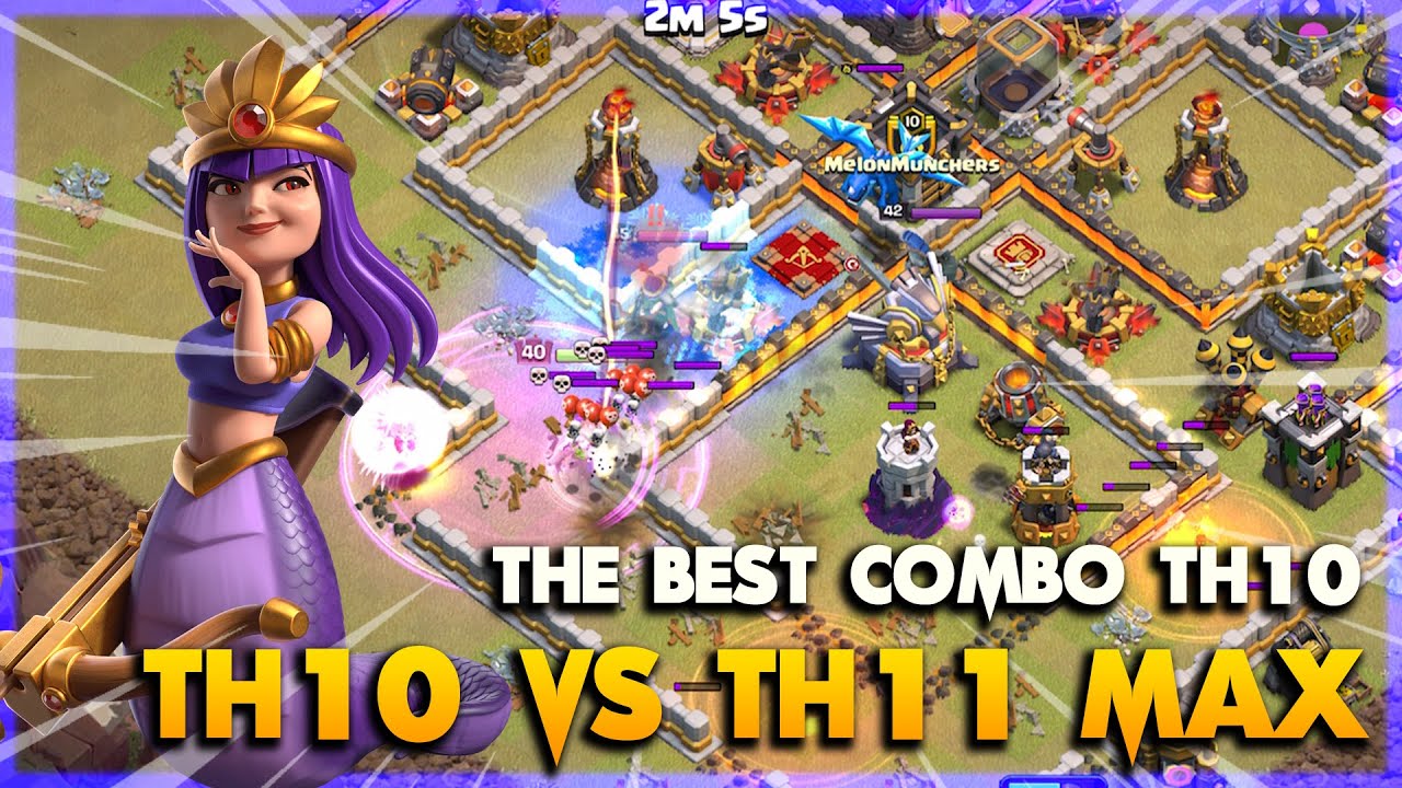 THE BEST COMBO TH10 VS TH11 MAX ON NEW UPDATED | Clash Of Clans - YouTube
