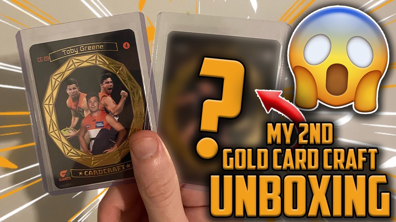 MY 2ND GOLD CARD CRAFT UNBOXING! WHO DID WE GET? - YouTube