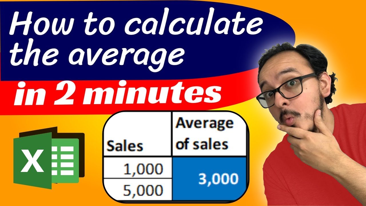 🔢 How to calculate an average in Excel in 2 minutes - YouTube