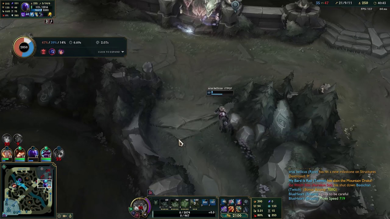 LoL | Trueshot Barrage To Gromp To Noxious Shroom To Murder - YouTube