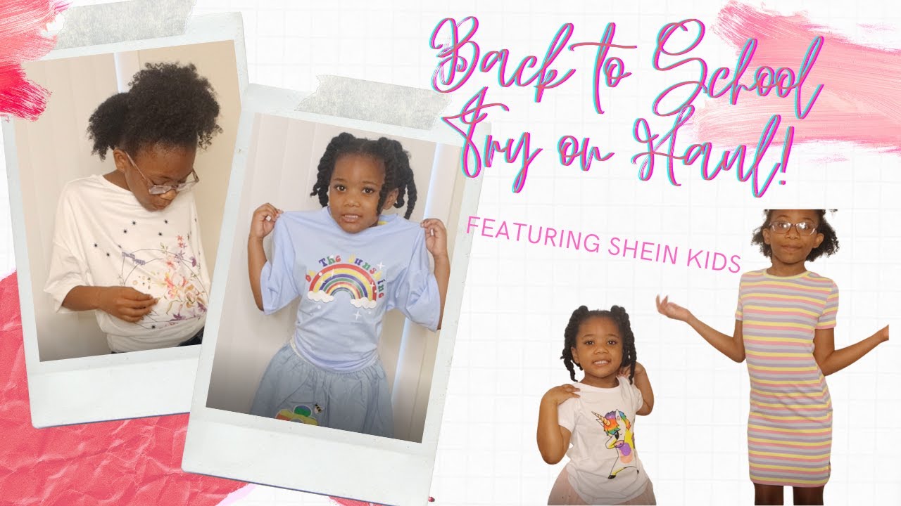 Back To School Try On Haul ft Shein Kids - YouTube