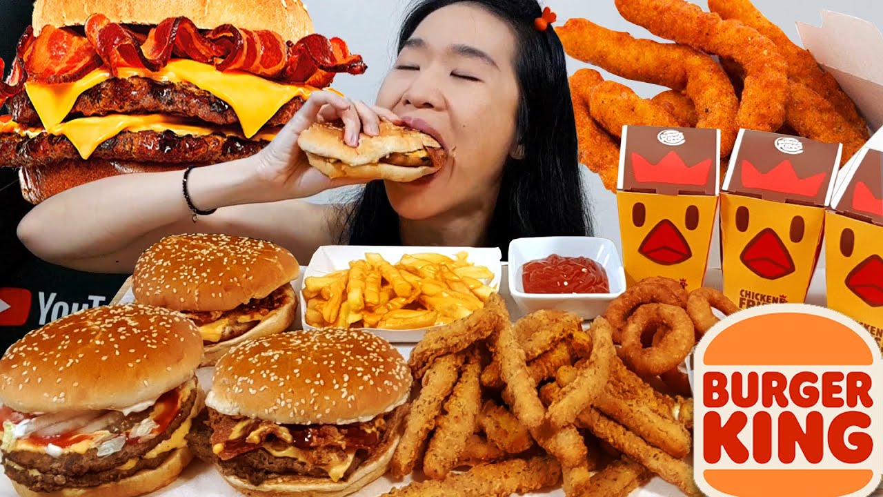 BURGER KING XL CHEESEBURGER MUKBANG! Double Western Whopper, Cheese ...