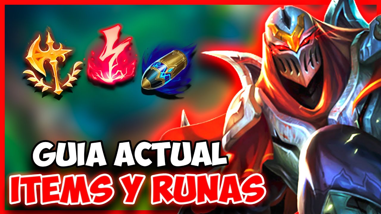 GUIA de ITEMS y RUNAS de ZED en la SEASON 13 - YouTube
