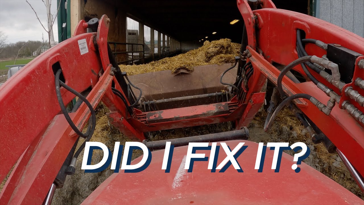 Putting the tractor back together - Just in time to clean out the barn ...