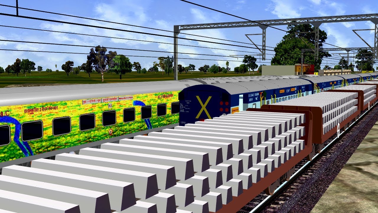 Pune Hatia SF Express || Overtake And Xing || Khandesh In Open Rail ...